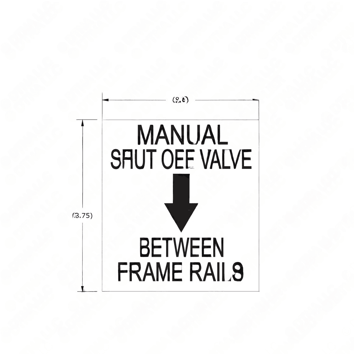 184317 Thomas Built Bus | School Bus Decal Lettering/Warning Label ...