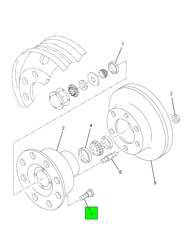 1680453C1 Navistar International | Right-Hand Wheel Mounting Bolt - 5 ...