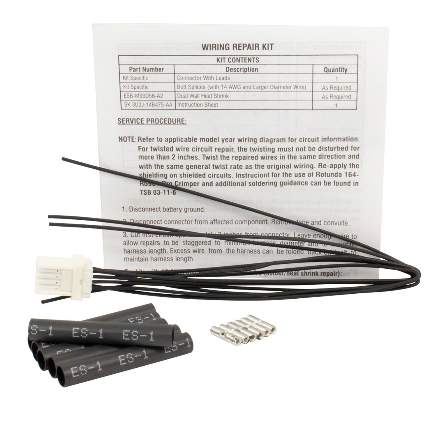 WPT1455 Ford | Variable Assist Power Steering Module Connector Wire ...