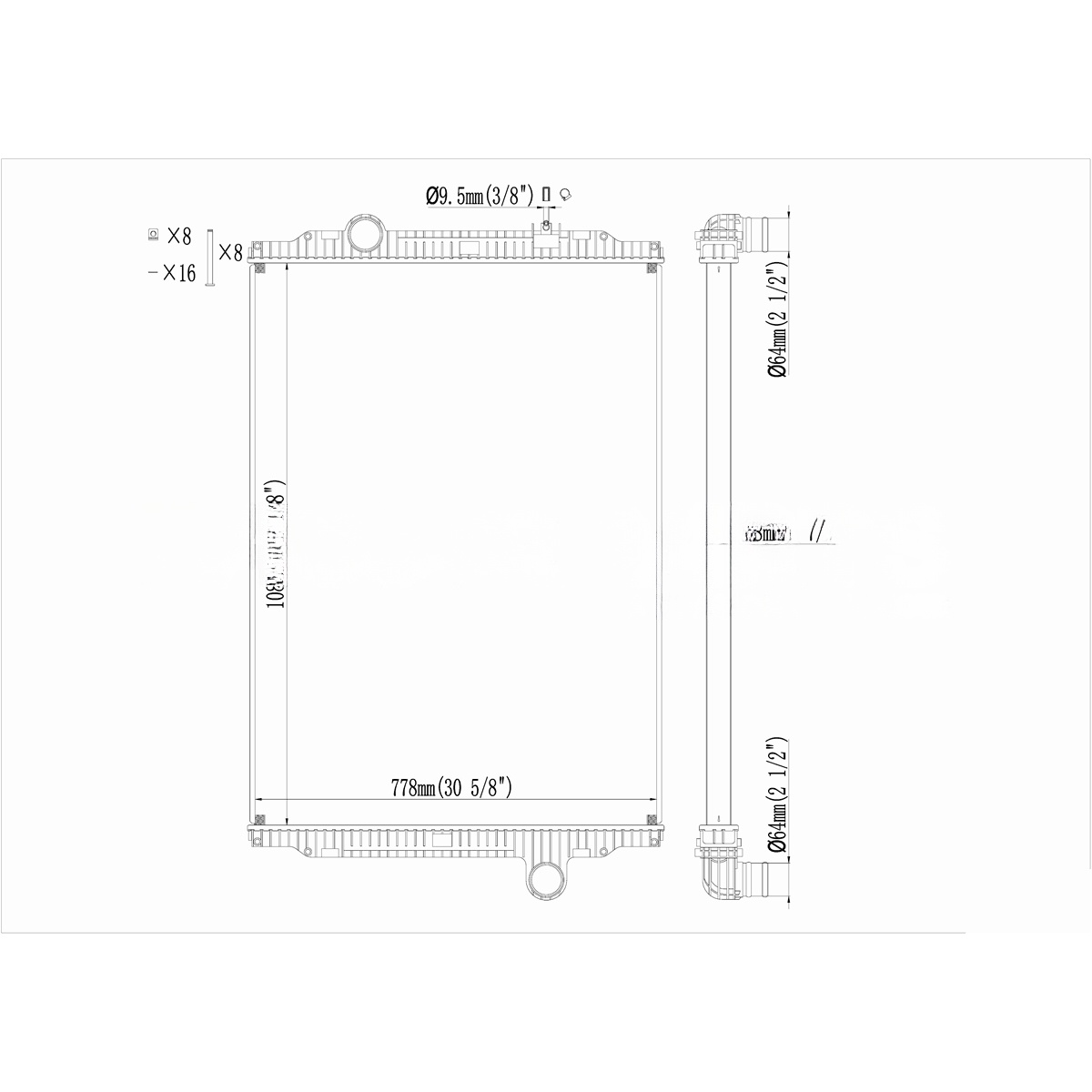 RAD42-10318TRP Kenworth | Radiator KW T370/T400/T660 09-15 | Source One ...