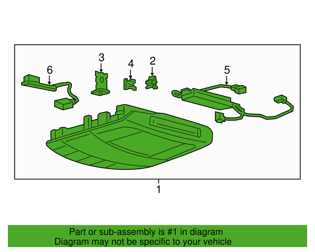 GD9Z54519A70EAB Ford | Overhead Console - Rear | Source One Parts Center