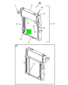 2522436C91 Navistar International | Radiator Assembly with In-Tank Oil ...