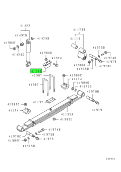 MK632635 Mitsubishi FUSO | Rear Suspension Spring Bump Stopper | Source ...