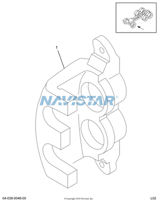 2501845C91 Navistar International | Brake Caliper Tie Bar Kit with Torx ...