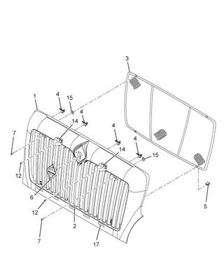 3579745C91 Navistar International | Chrome Grille Assembly with Bug ...
