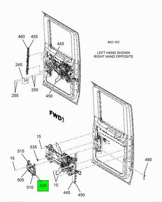 4106633C91 Navistar International | Door Inside Handle Diamond Trim ...