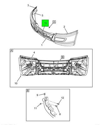 4112020C1 Navistar International | Applique Bumper | Source One Parts ...
