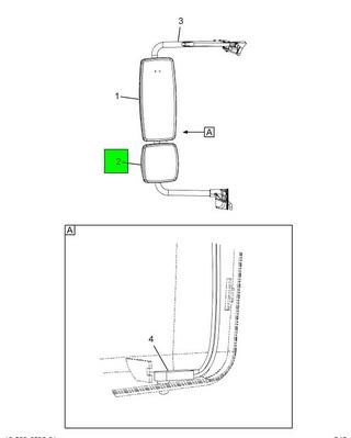 2514664C91 Navistar International | Convex Mirror Housing Black No ...