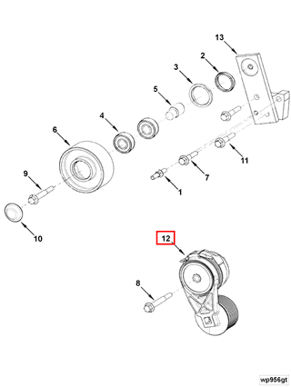 3976834 Cummins | Belt Tensioner | Source One Parts Center