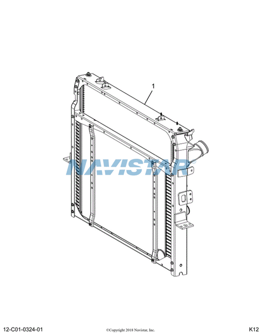 2614058C91 Navistar International | RADIATOR /CHARGE AIR COOLER ...