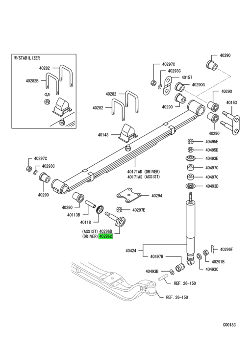 MB025177 Mitsubishi FUSO | Front Suspension Spring Pin | Source One ...