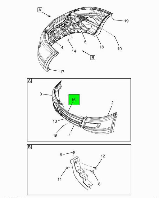 4057031C4 Navistar International | BUMPER BRIGHT APPLIQUE | Source One ...