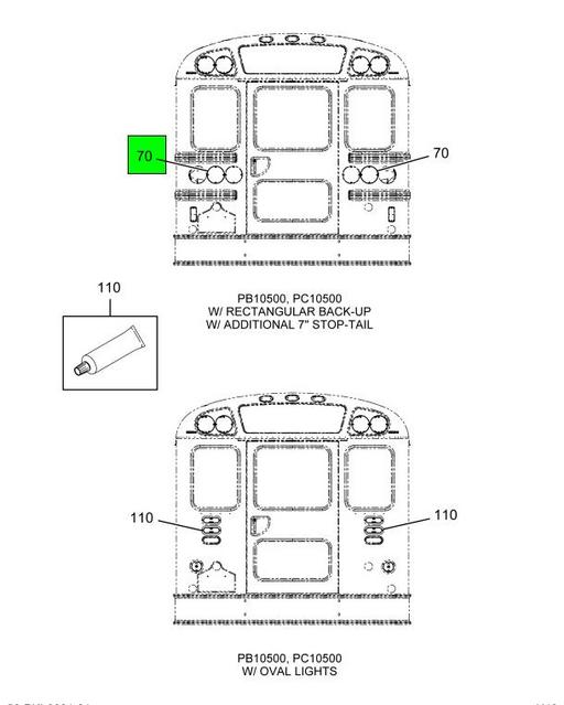 4368959C1 | Navistar International® | LIGHTTAIL AND STOP WELDON 7 RED ...