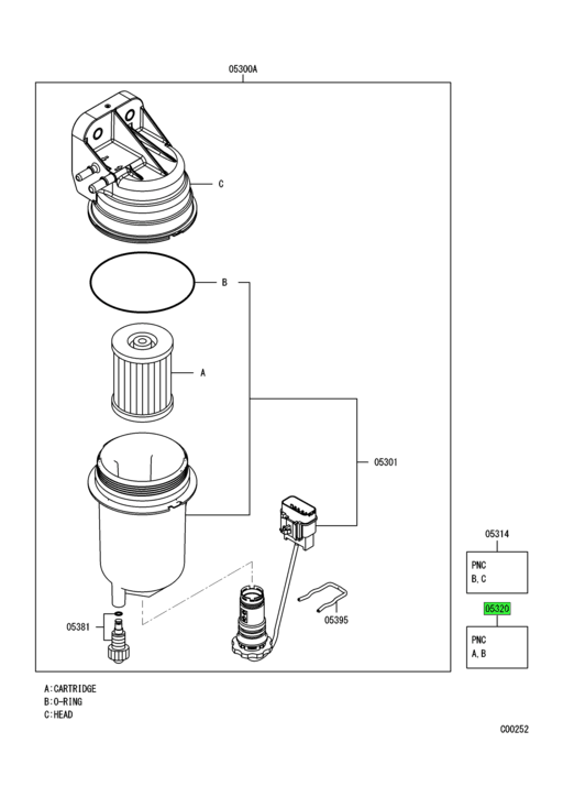 MK667920 Mitsubishi FUSO | Fuel Filter Element Kit | Source One Parts ...
